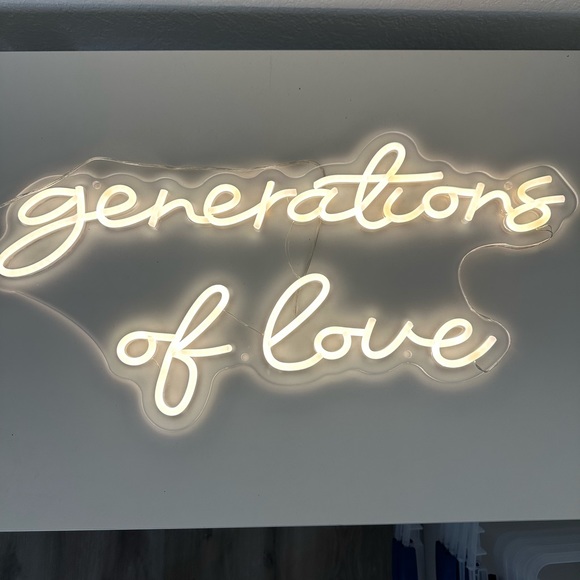 Wall Decor | Generations Of Love Led Sign | Poshmark